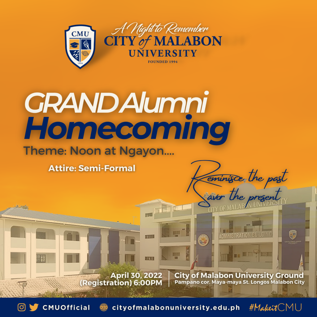 1st Grand Alumni Homecoming – City of Malabon University